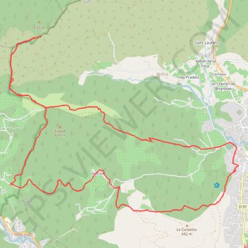 Rando vers les barres de Cuers : itinéraire, distance, dénivelé ...